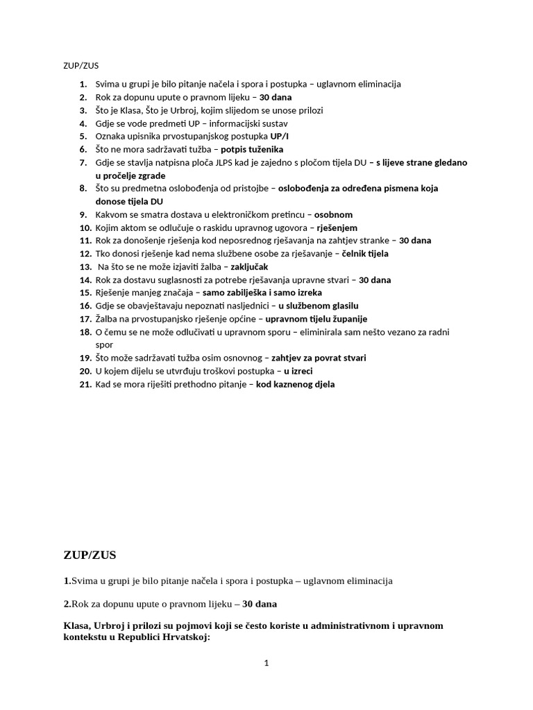 Osnove Upravnog Postupka | PDF