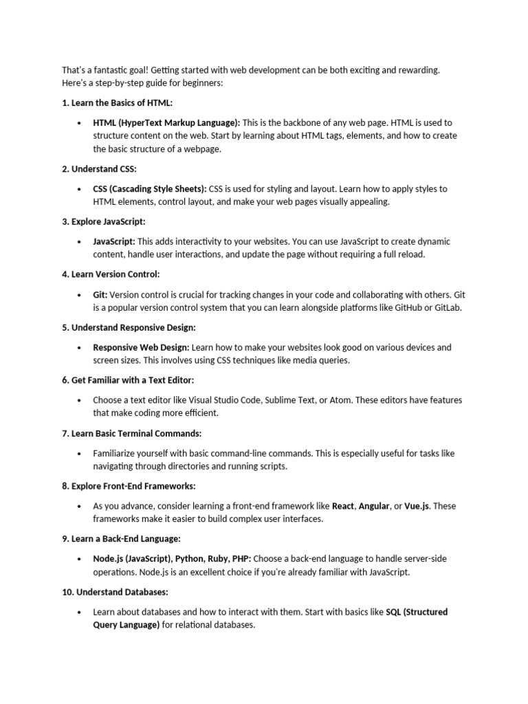 Steps For Web Design | PDF