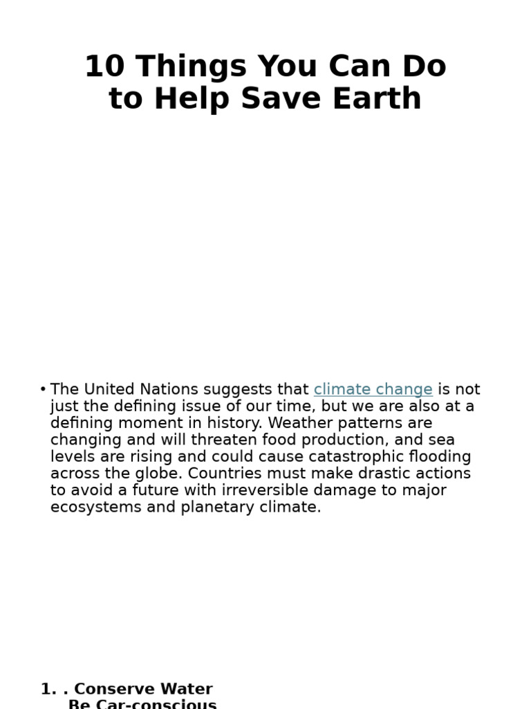 Save Earth | PDF