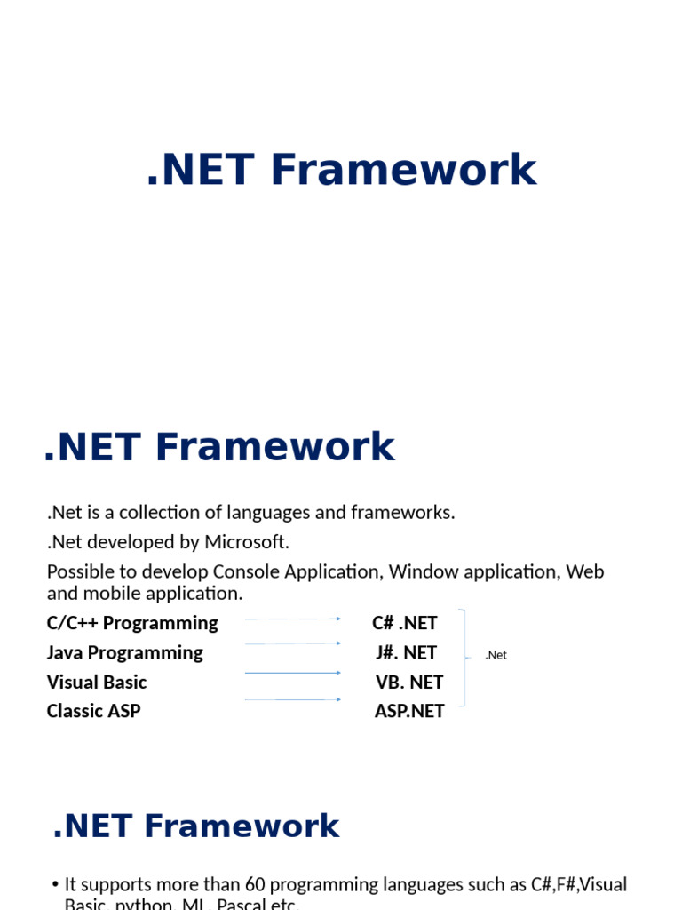 NET Framework | PDF