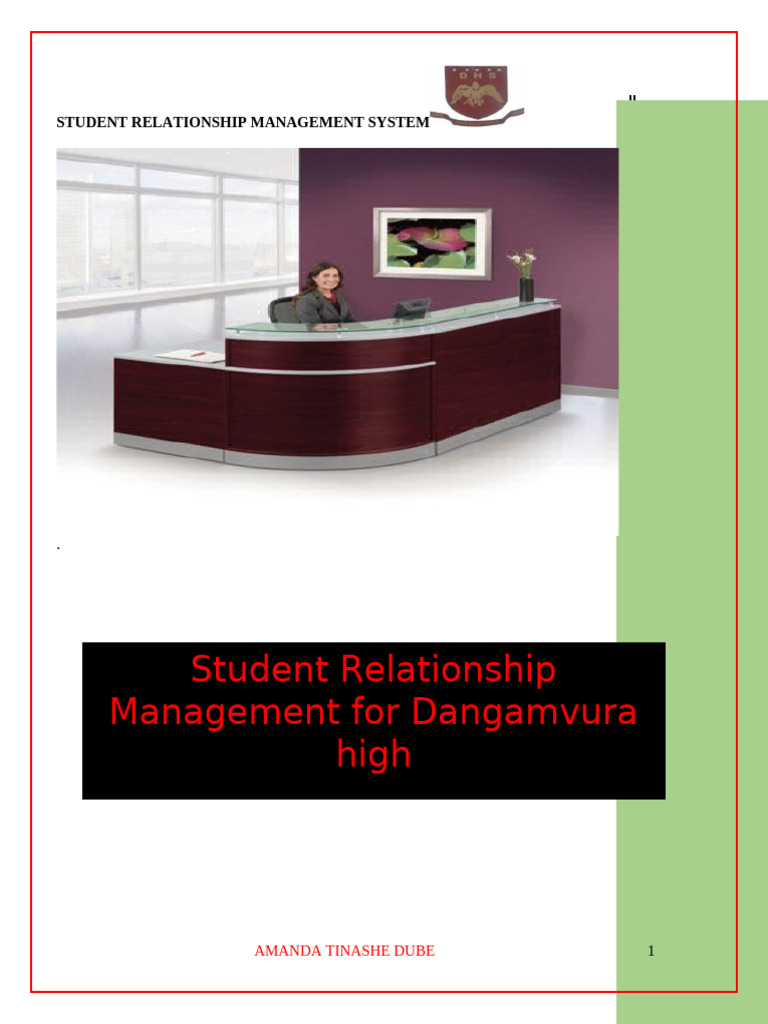 Amanda Tinashe Dube SRM Documentation Final | PDF | Databases | Unit ...