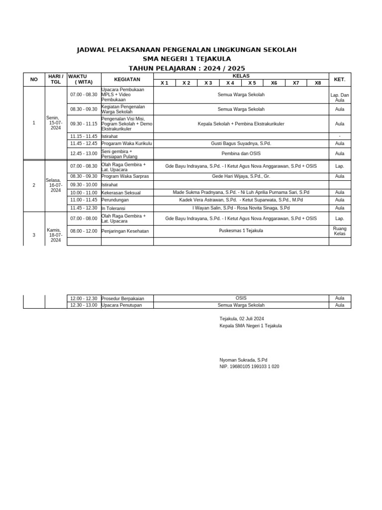 Jadwal MPLS | PDF