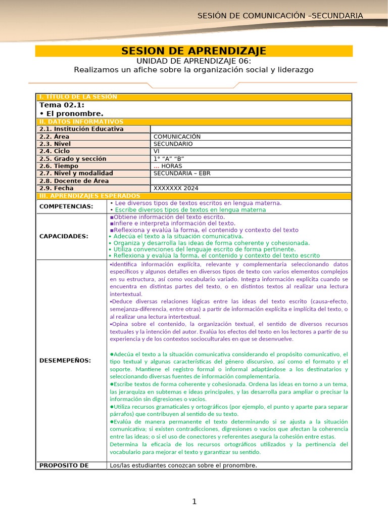 1° Sesion Actv 02.1 Comunicación 2024 | PDF