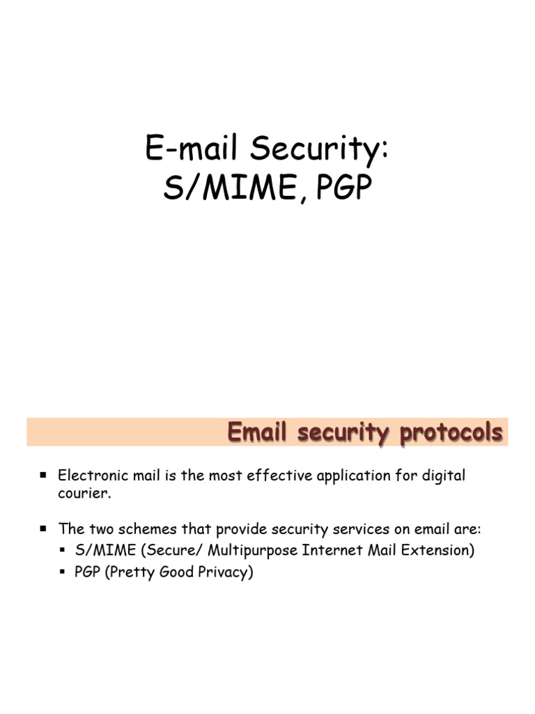 Case Study 1 - E-Mail Security | PDF