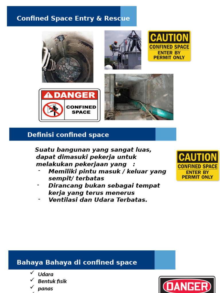 Confined Space Entry | PDF