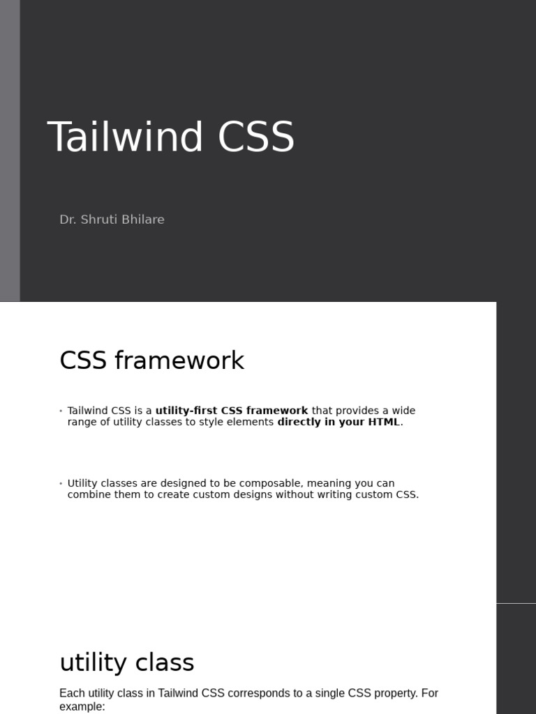 Tailwind Css | PDF