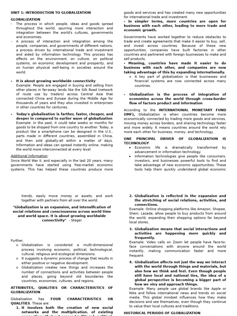 Contemp 1-3 | PDF | Exchange Rate | Globalization