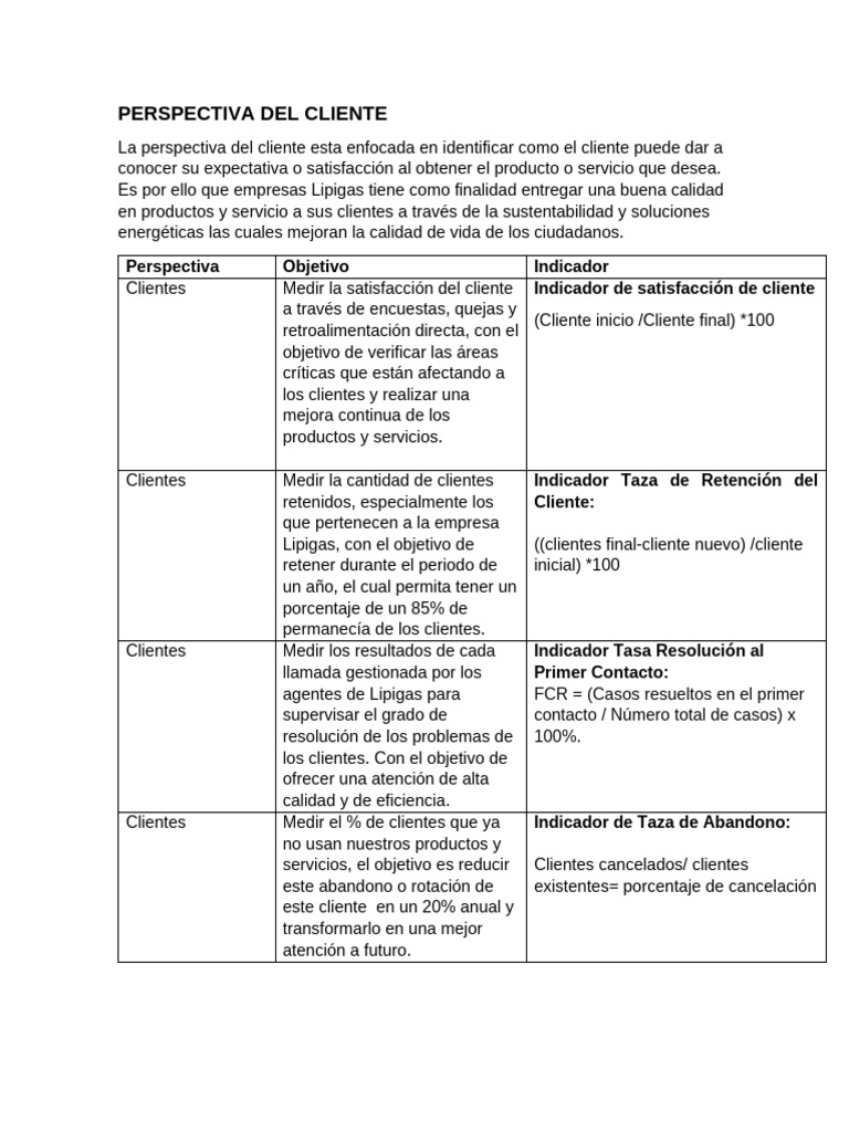 Perspectiva Del Cliente | PDF