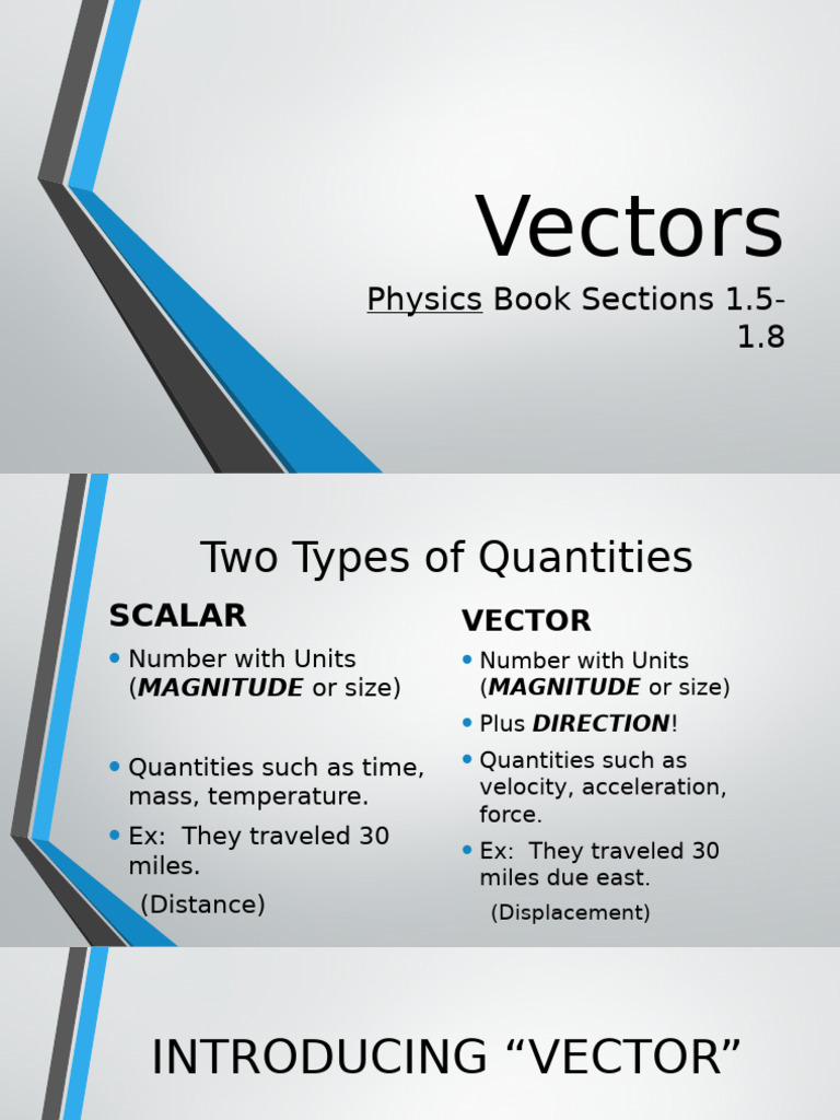 Vectors | PDF