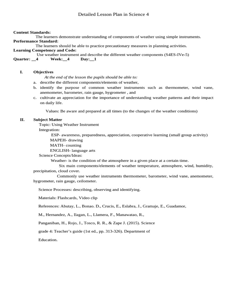 DLP in Science 4 Final | PDF