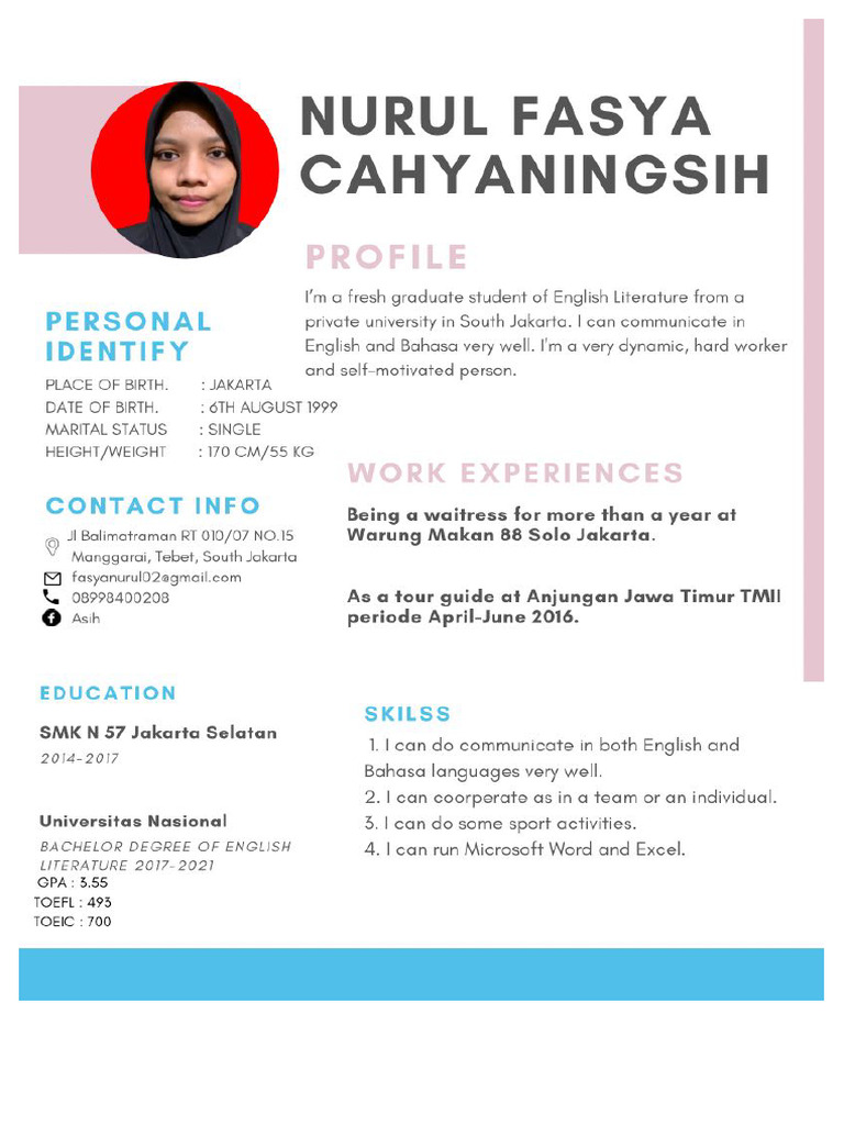 CV Nurul Fasya | PDF