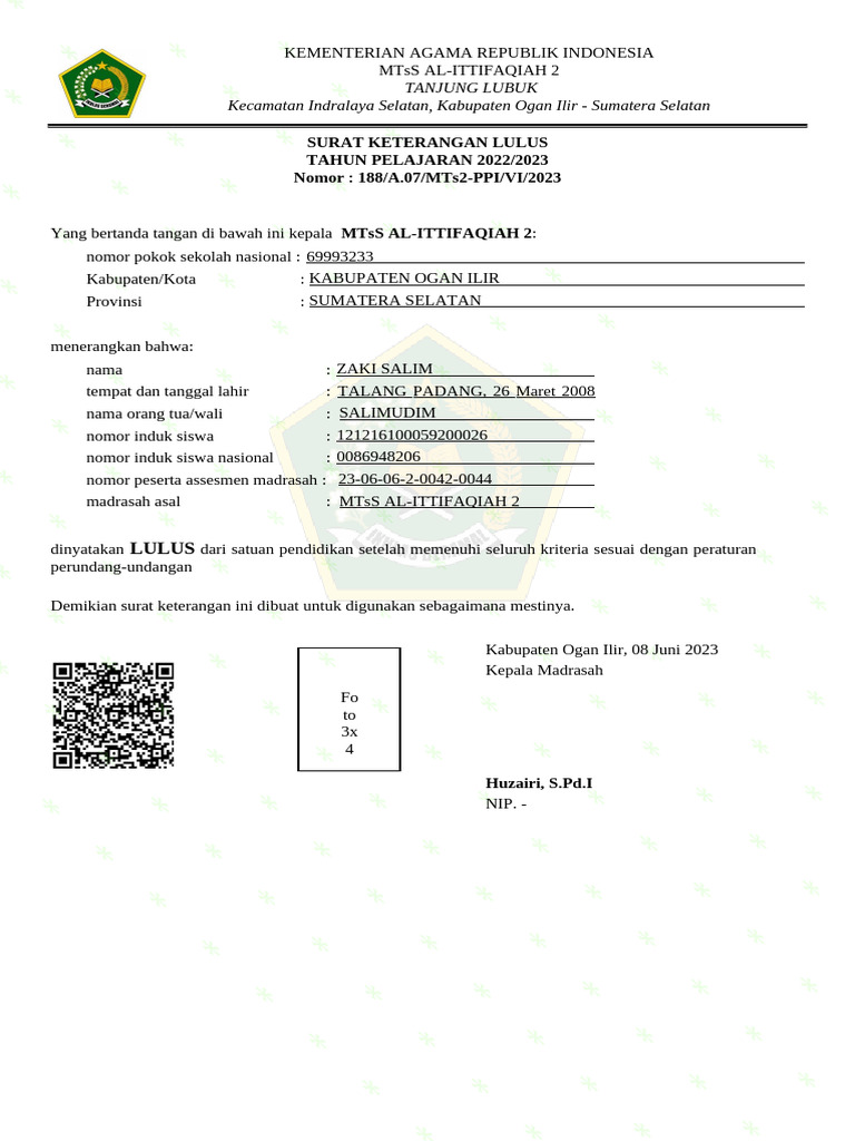 SKL 0086948206-Zaki Salim | PDF