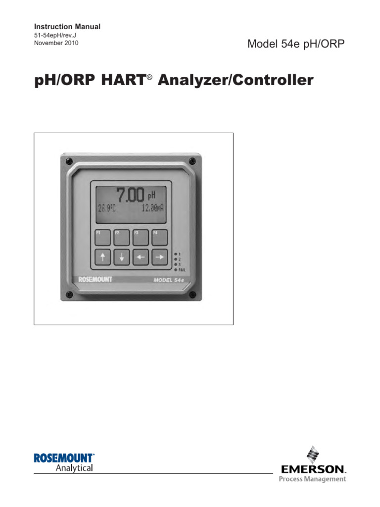 Manual 54e PH Analyzer Rosemount en 69000 | PDF