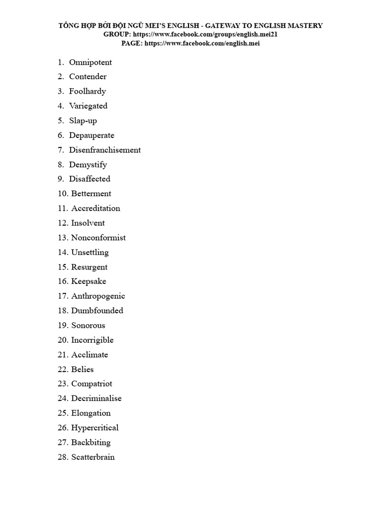 T NG H P B I Đ I Ngũ Mei'S English - Gateway To English Mastery | PDF
