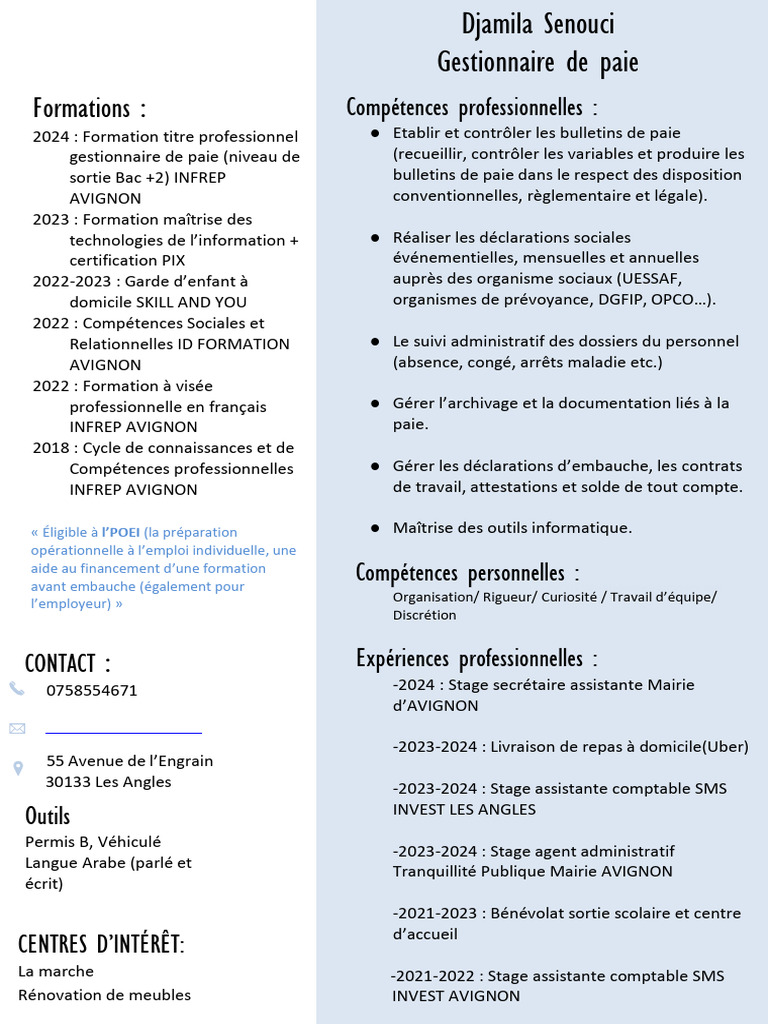 CV Poei 2024 GP | PDF