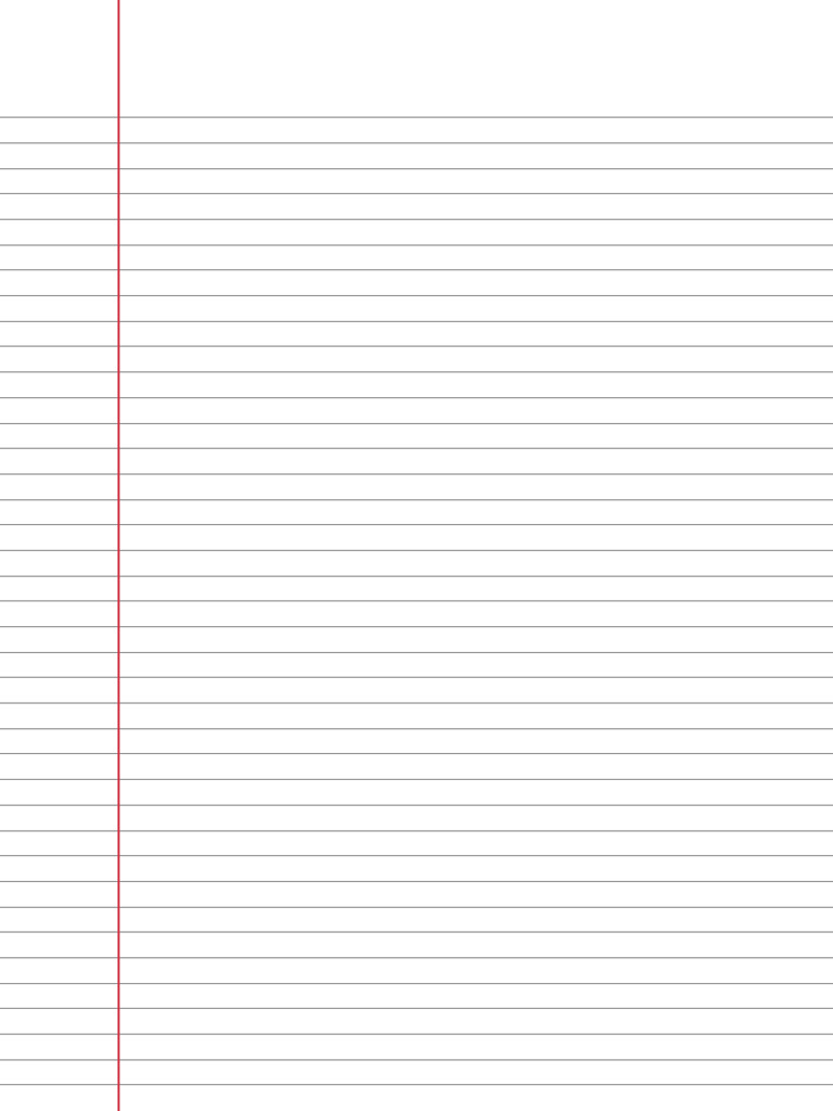 Narrow Ruled Lined Paper | PDF