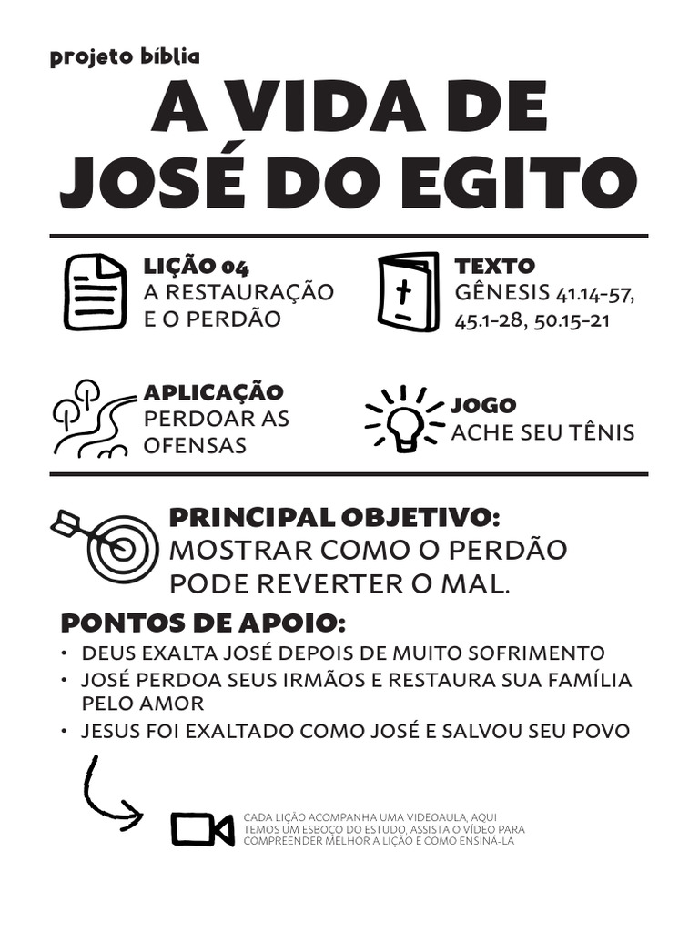 LiÃ Ã o 4 JosÃ©-do-Egito | PDF