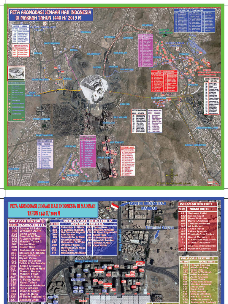 Peta Akomodasi Mekkah Madinah 1440H-2019M | PDF