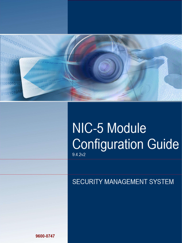 Amag - 9600-0747 - Nic-5 - Module - Configuration - Guide 2 | PDF