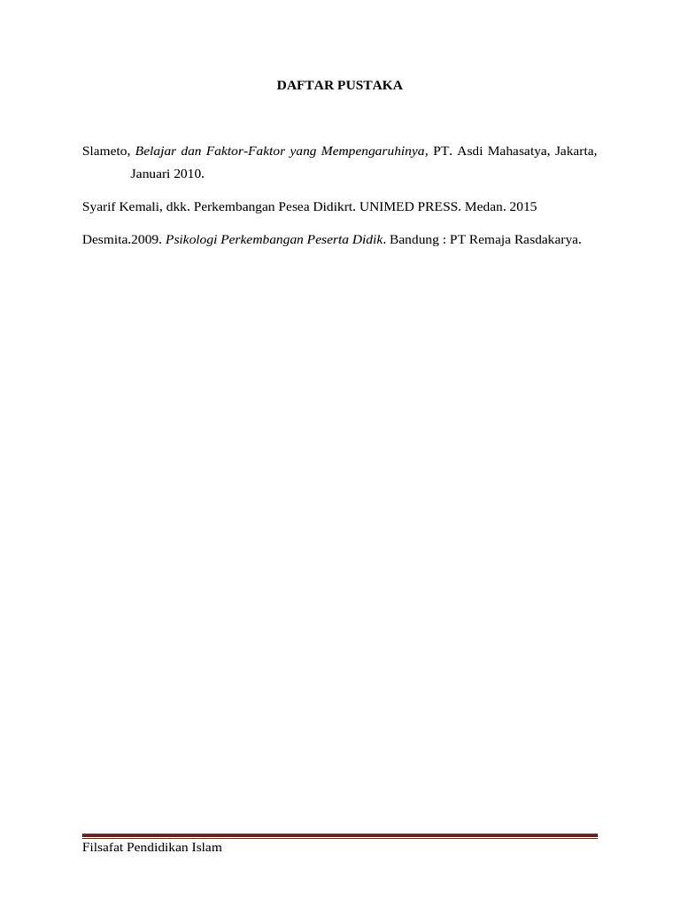 Daftar Pustaka Fpi | PDF