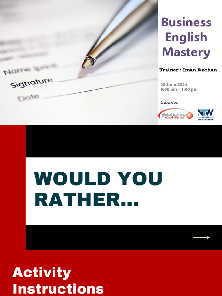 Business English Mastery | PDF