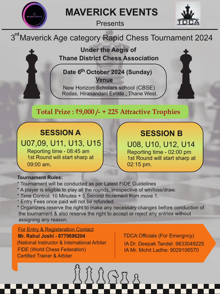 3rd Maverick Events Chess Tournament | PDF