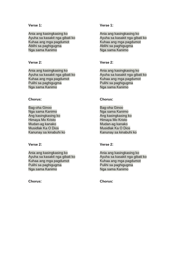 Verse 1 | PDF
