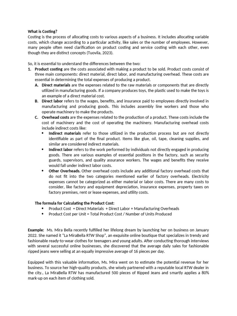 Financial Aspect | PDF