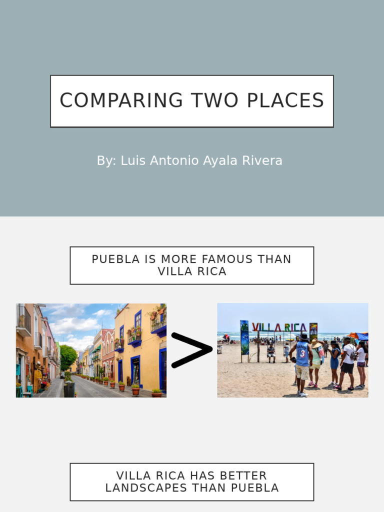Comparing Two Places | PDF