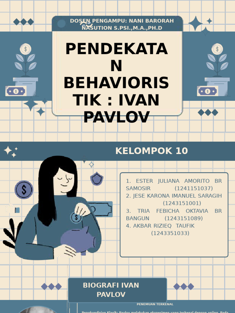Pendekatan Behavioristik Ivan Pavlov - 20240929 - 105925 - 0000 | PDF