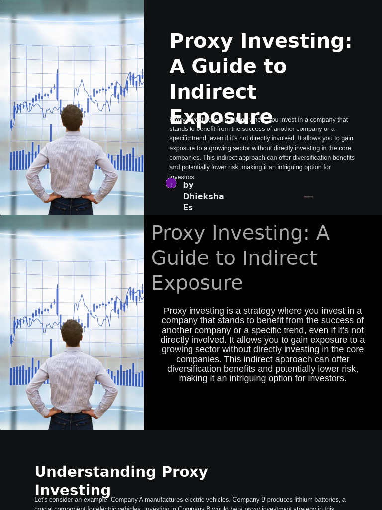 Proxy Investing A Guide To Indirect Exposure | PDF