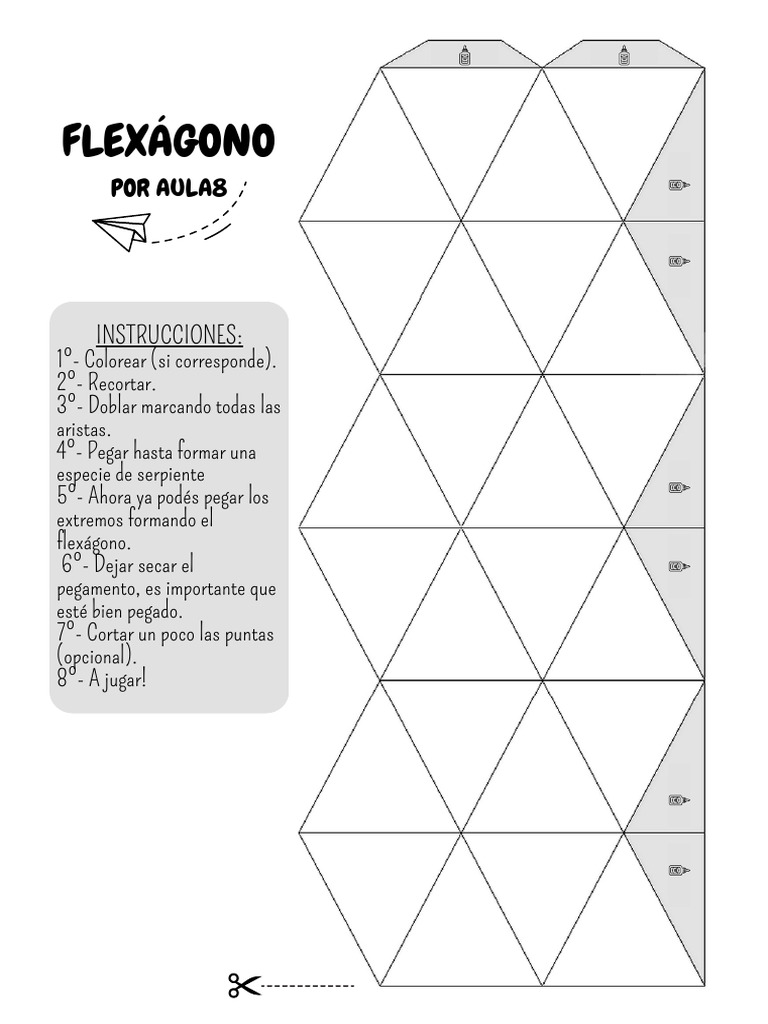 (Flexágonos) Por Aula8 | PDF