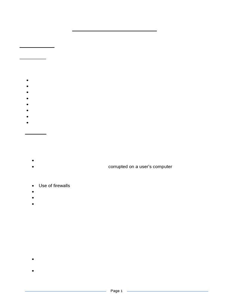 Chpater 8 - Safety and Security | PDF