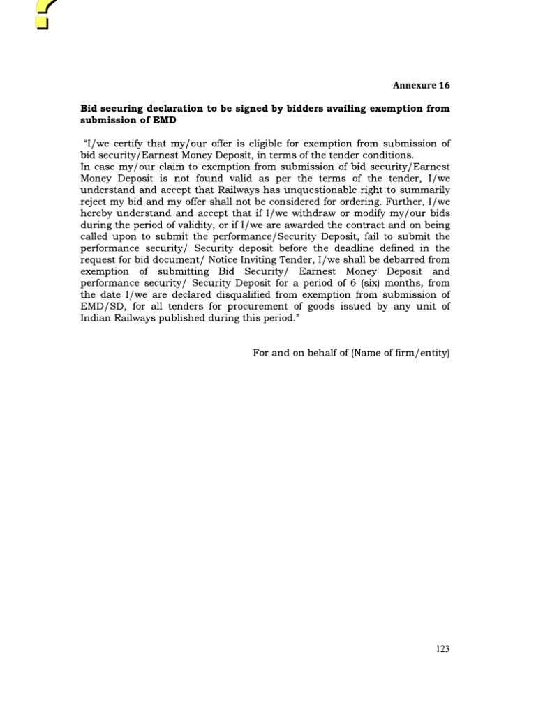 Bid Securing Decl | PDF