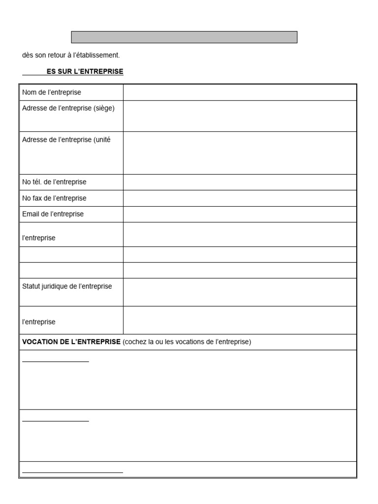 Fiche Signalétique | PDF