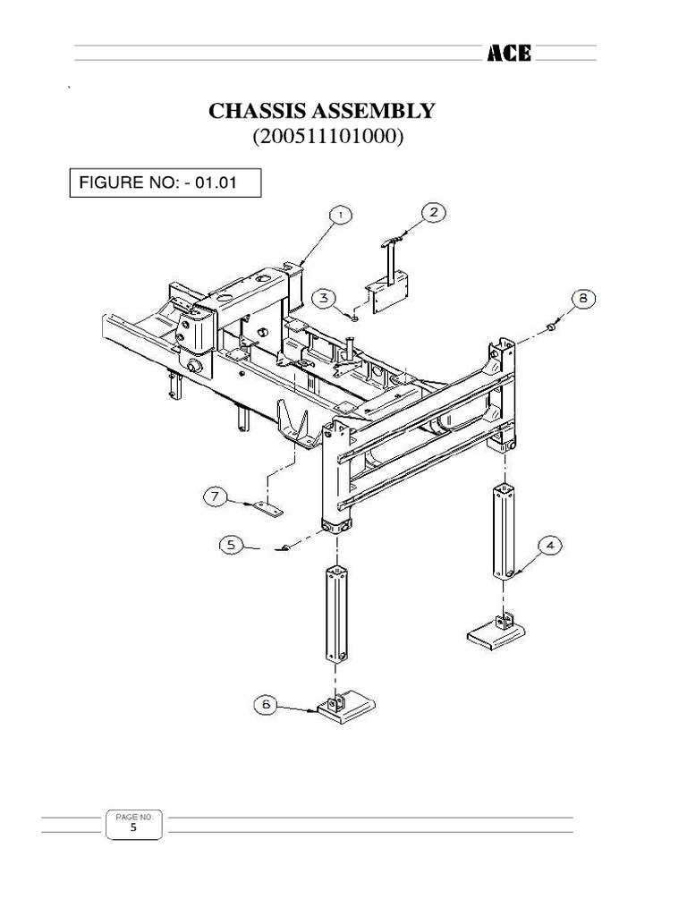 ACE BACKHOE Chasis | PDF