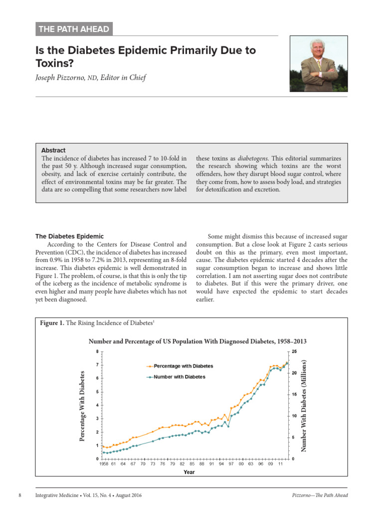 Is The Diabetes Epidemic Primarily Due To Toxins? | PDF