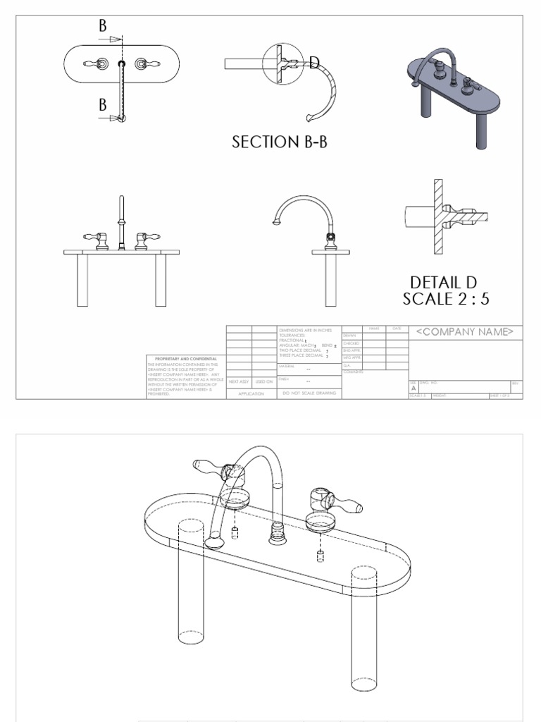 Faucet Assembly Design | PDF