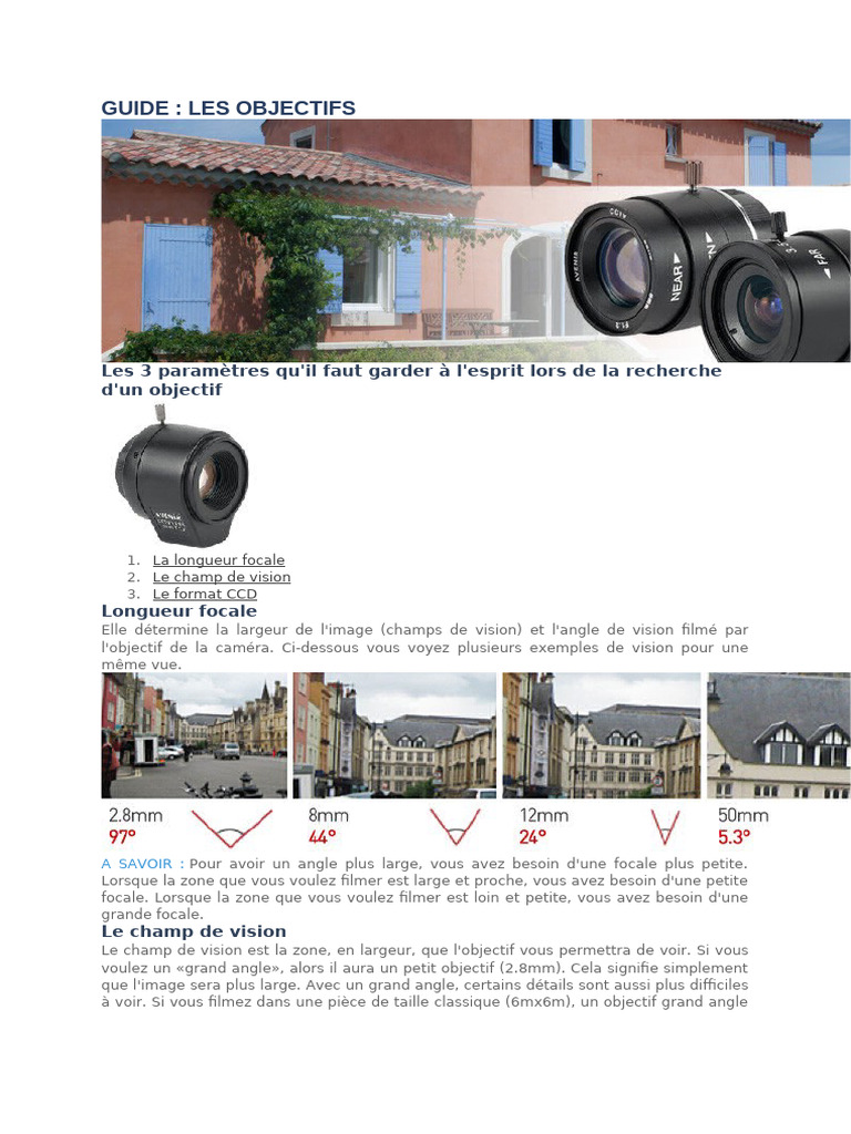 GUIDE Objectif | PDF