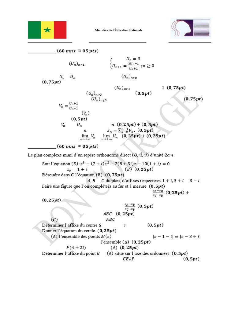 Devoir Ts2 Janvier 2023 | PDF