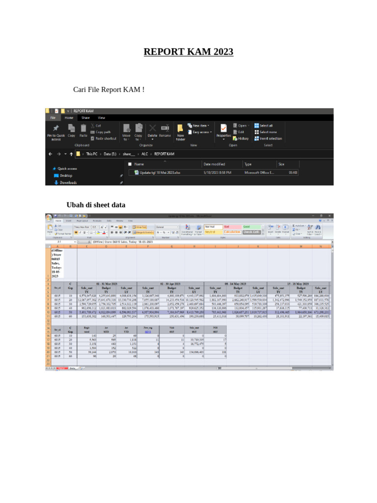 Tutorial Report Kam 2023 | PDF