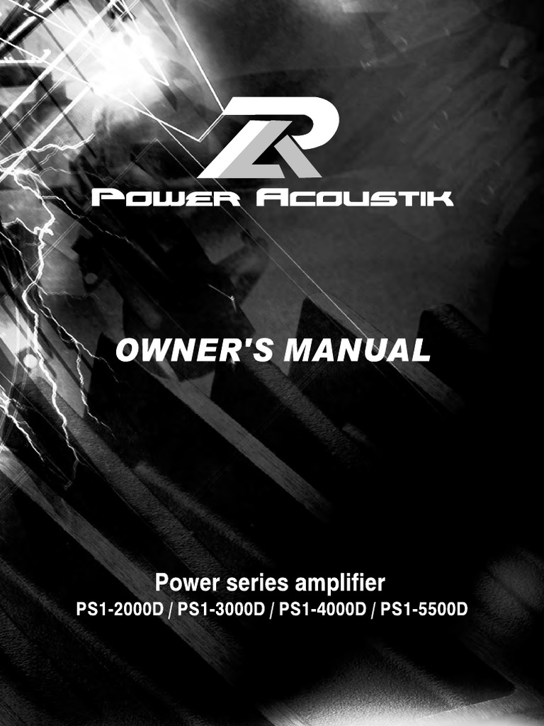 Power Acoustik ps1 5500d | PDF