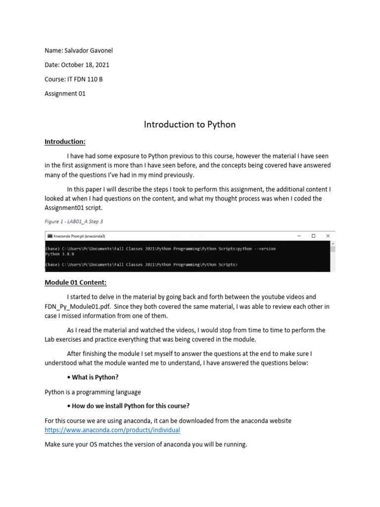 Assignment01 Writeup | PDF