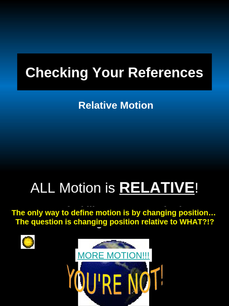 Relative Motion | PDF