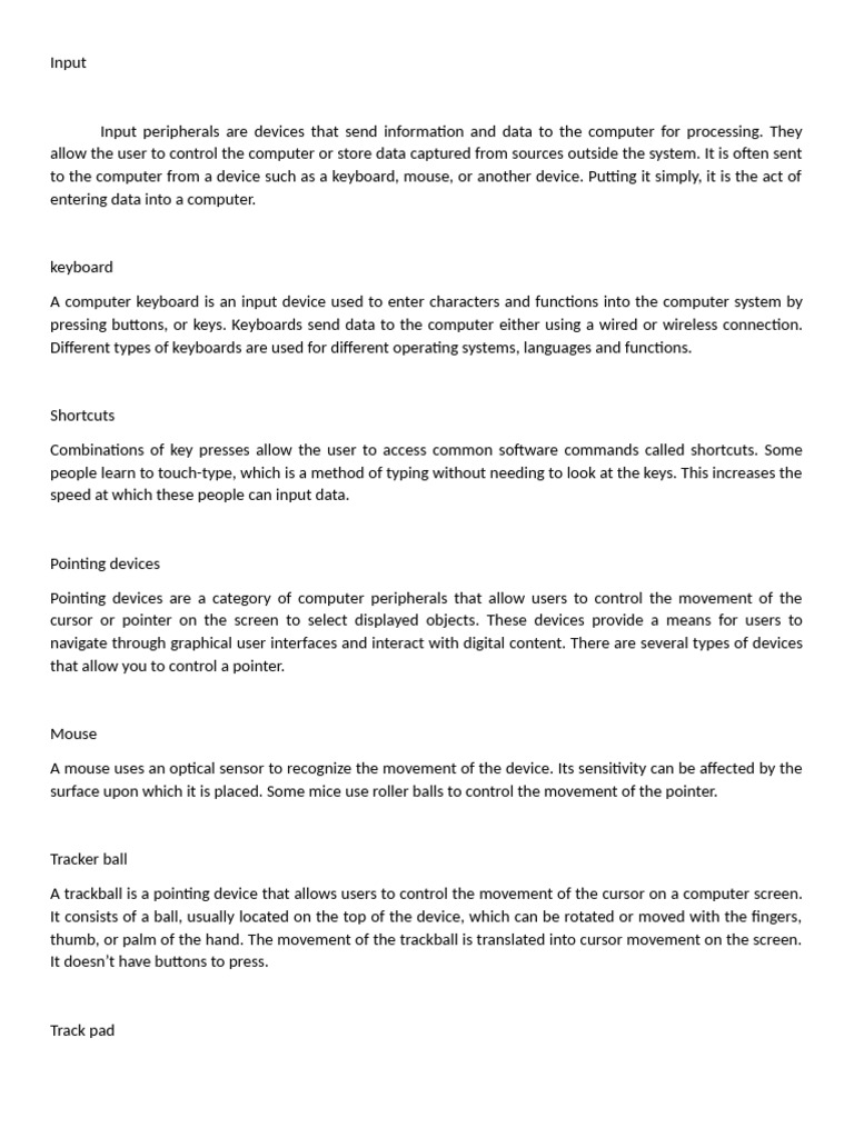 Types of Phripheral Devices | PDF