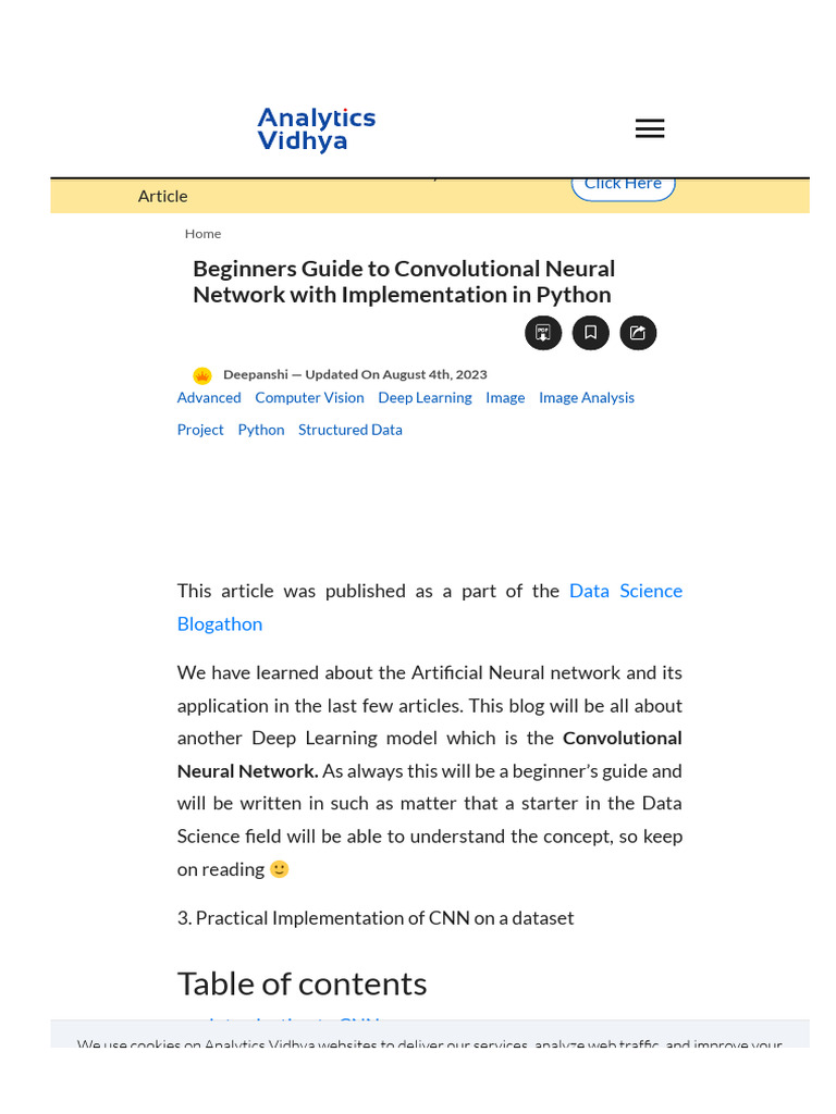 CNN Analyticsvidhya | PDF