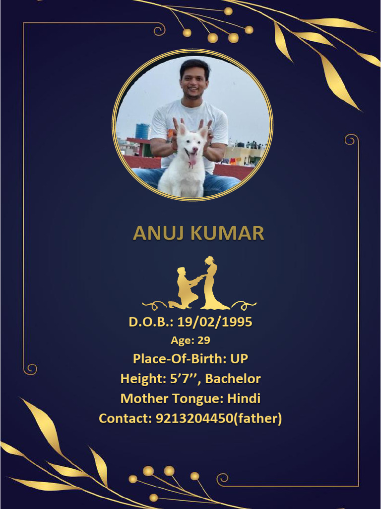 Anuj Biodata | PDF
