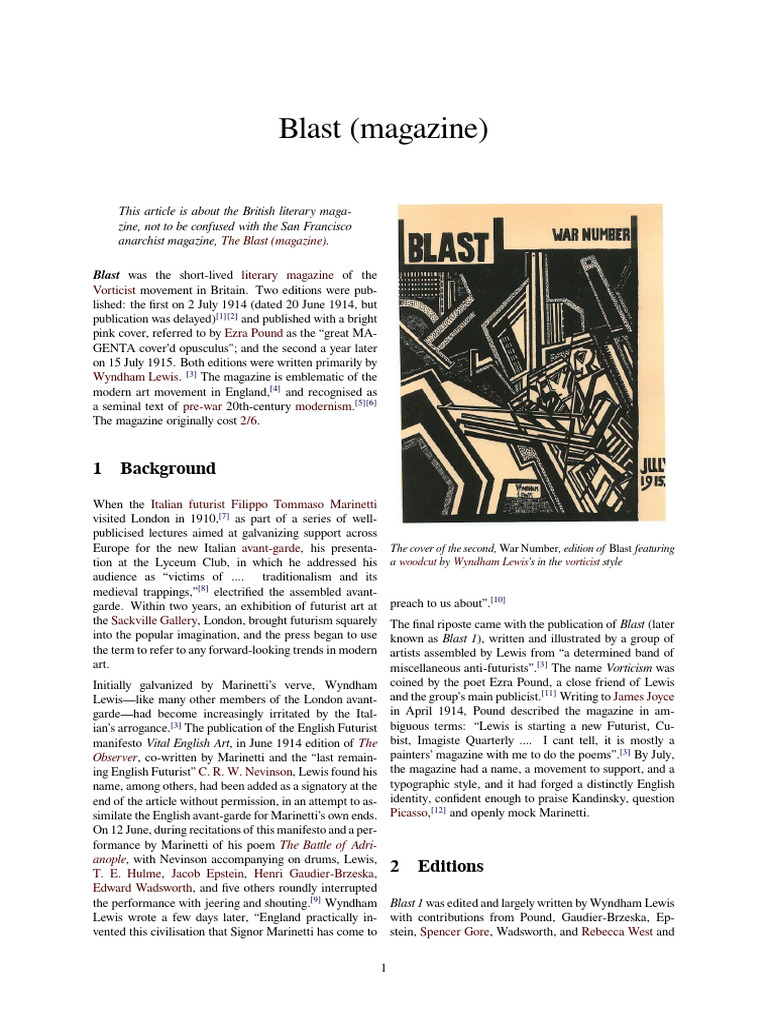 Blast Magazine | PDF