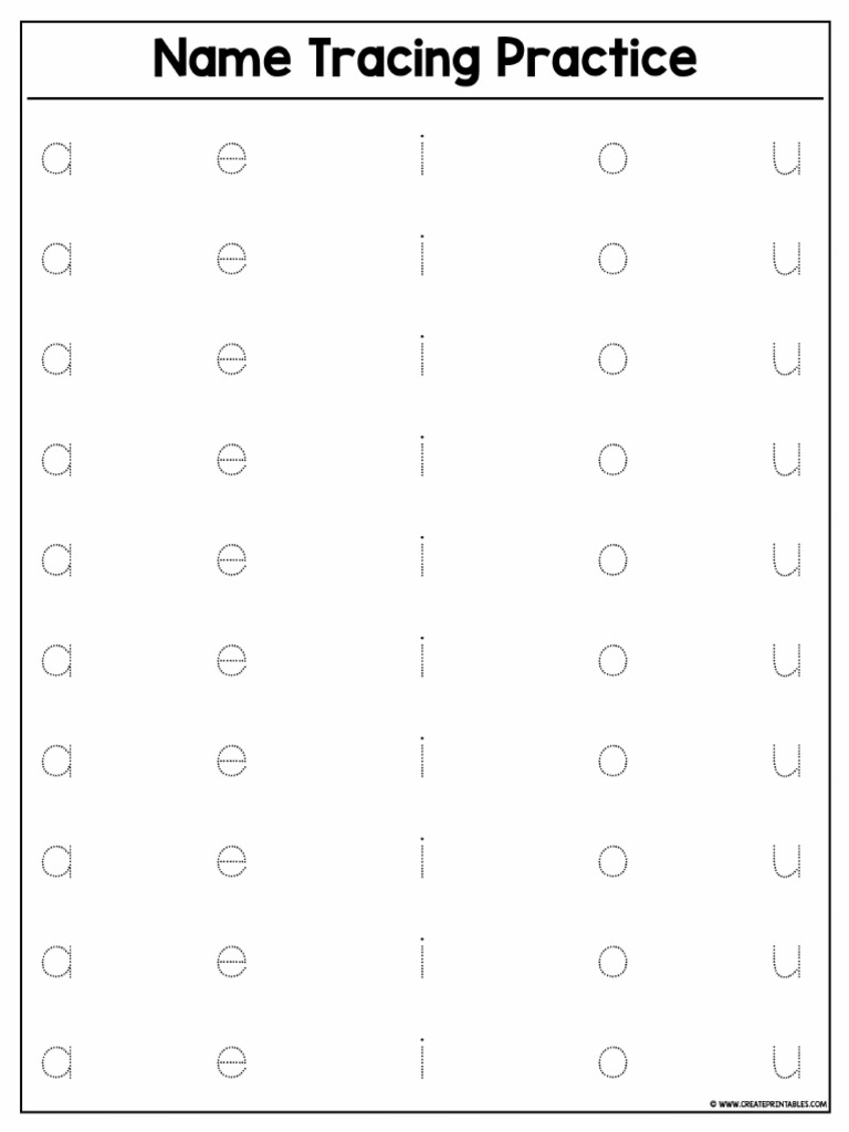 Vocal Letter Tracing | PDF