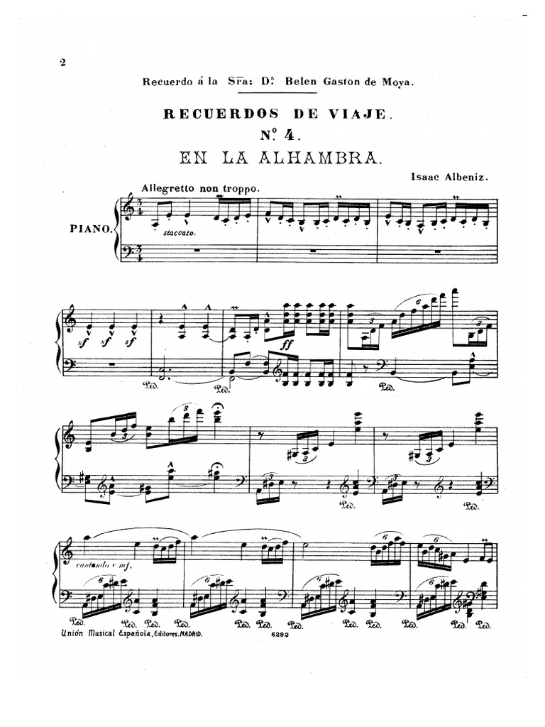 Albeniz en La Alhambra | PDF